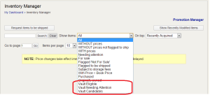 New Vault Filters – COMC Blog